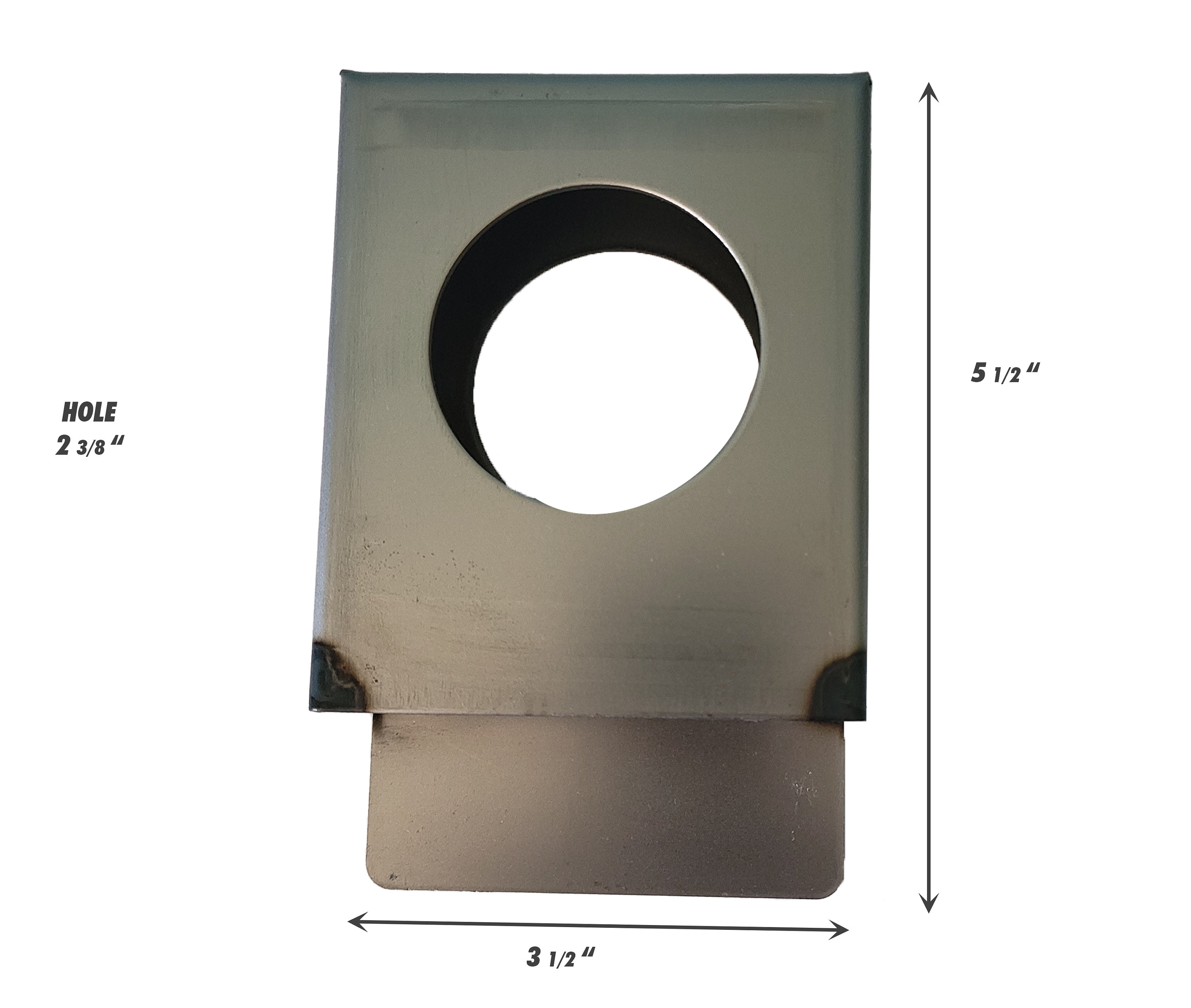 1 1/4" Single Hole Weldable Steel Lockbox for Doors and Gates (fits ...