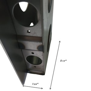 1 1/2" Double Hole Weld on Steel Lock Box for Doors and Gates - Etsy
