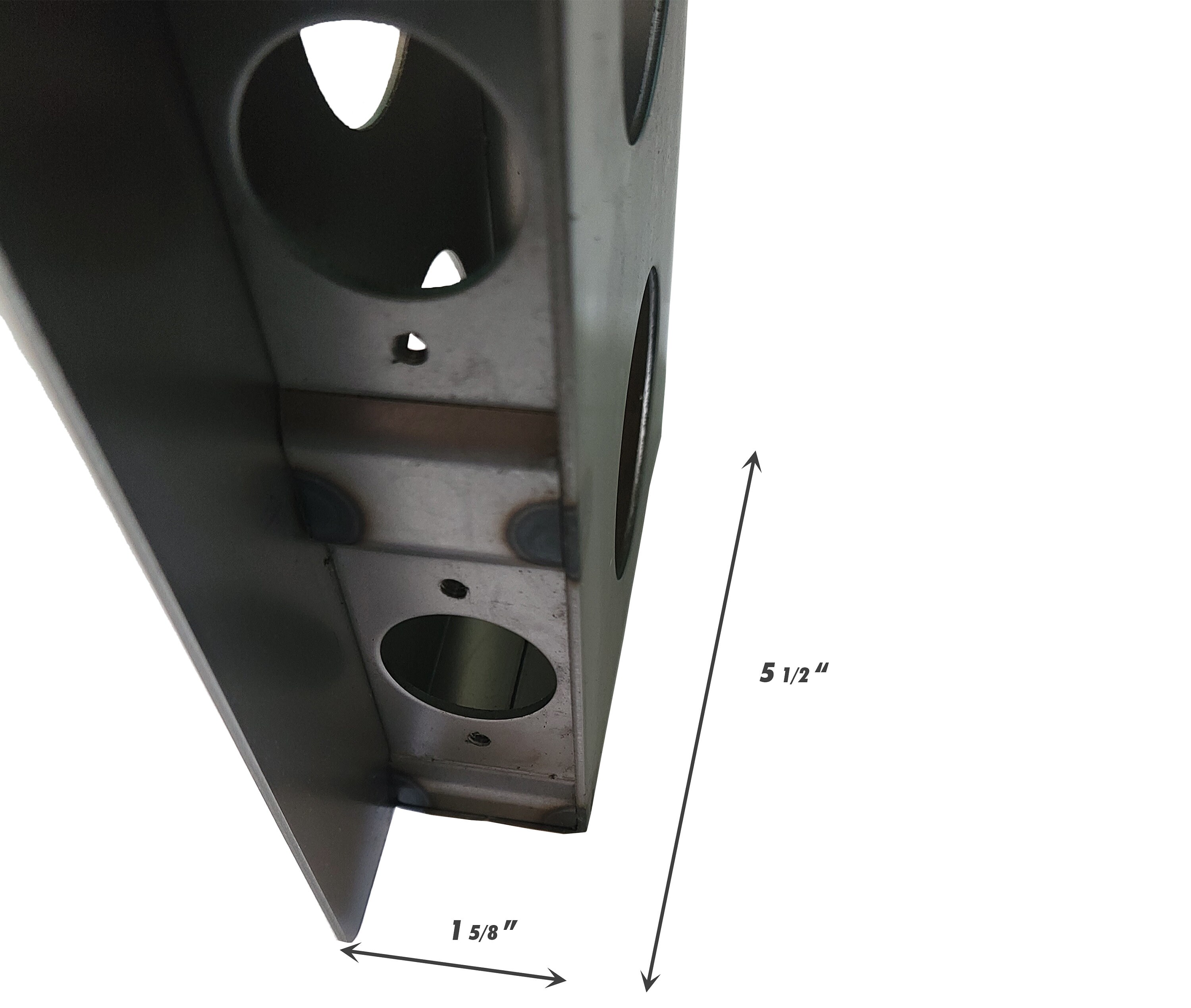 1 1/2" Double Hole Weld on Steel Lock Box for Doors and Gates - Etsy