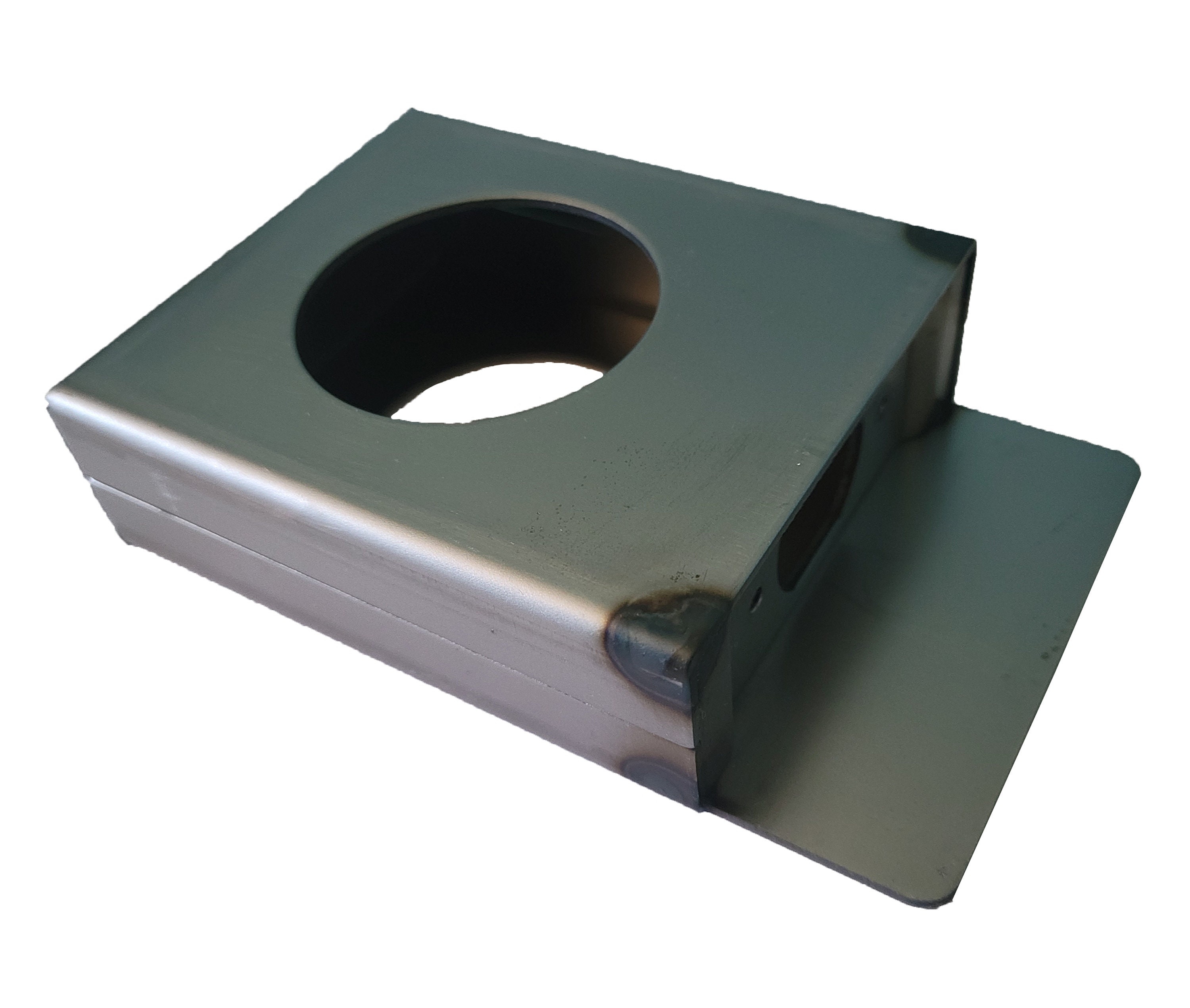 1 1/4" Single Hole Weldable Steel Lockbox for Doors and Gates (fits ...