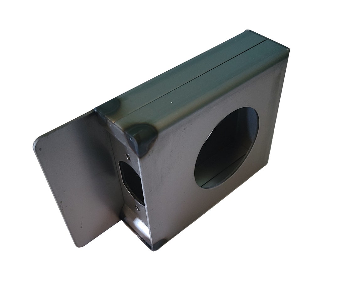 1 1/4" Single Hole Weldable Steel Lockbox for Doors and Gates (fits ...