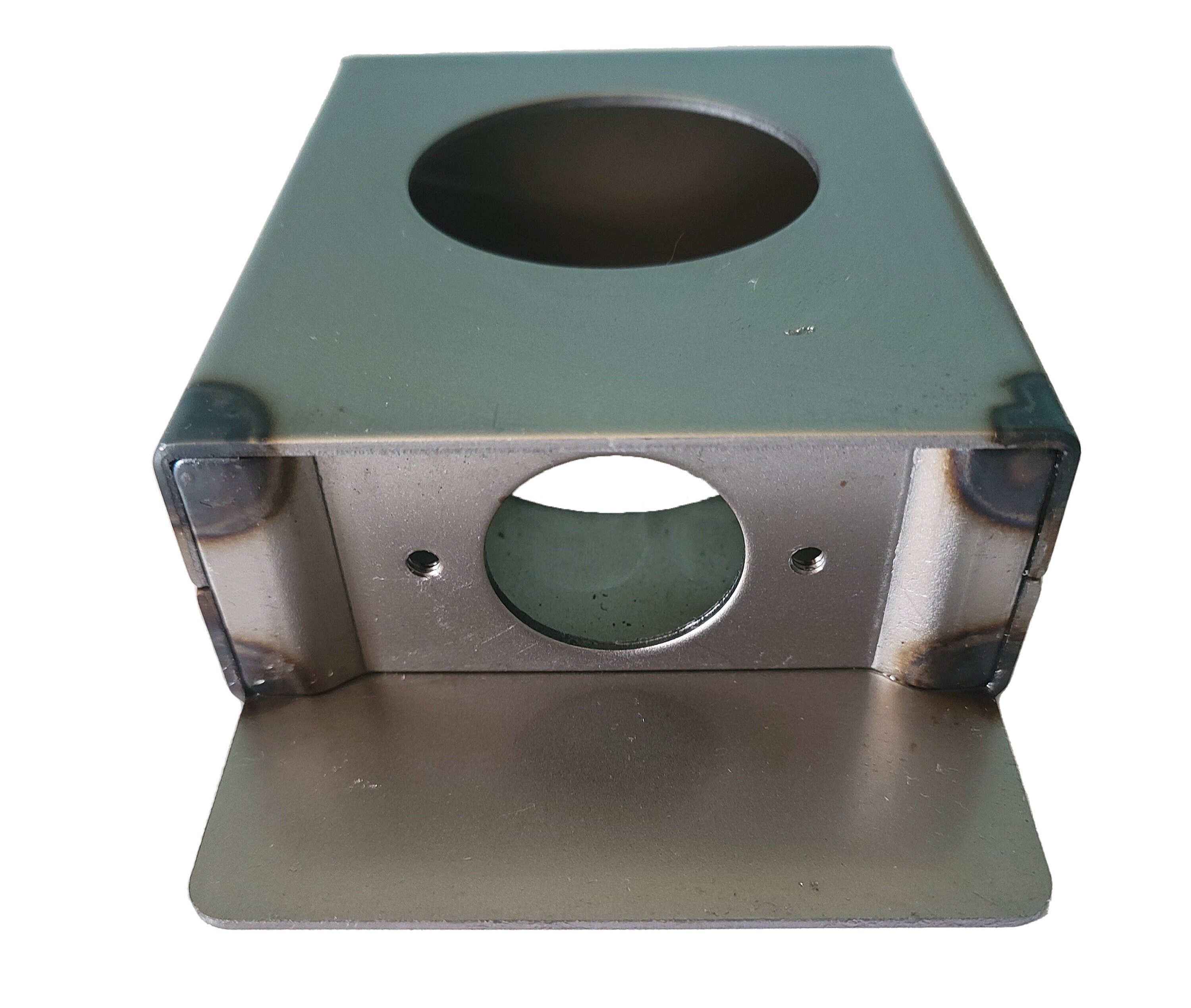 1 1/4" Single Hole Weldable Steel Lockbox for Doors and Gates (fits ...