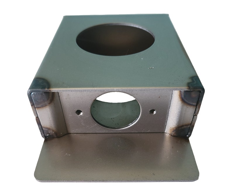 1 1/2" Single Hole Weldable Steel Lockbox for Doors and Gates (fits ...