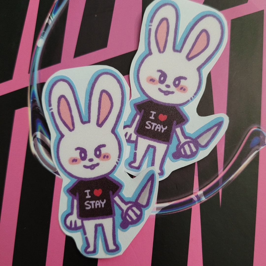 Leebit Knife Matte Sticker - Stray Kids Inspired - for Deco, Laptop ...