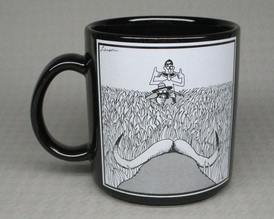 Gary Larson Far Side Mug Water Buffalo OZ 1982 Black (3059) - Etsy
