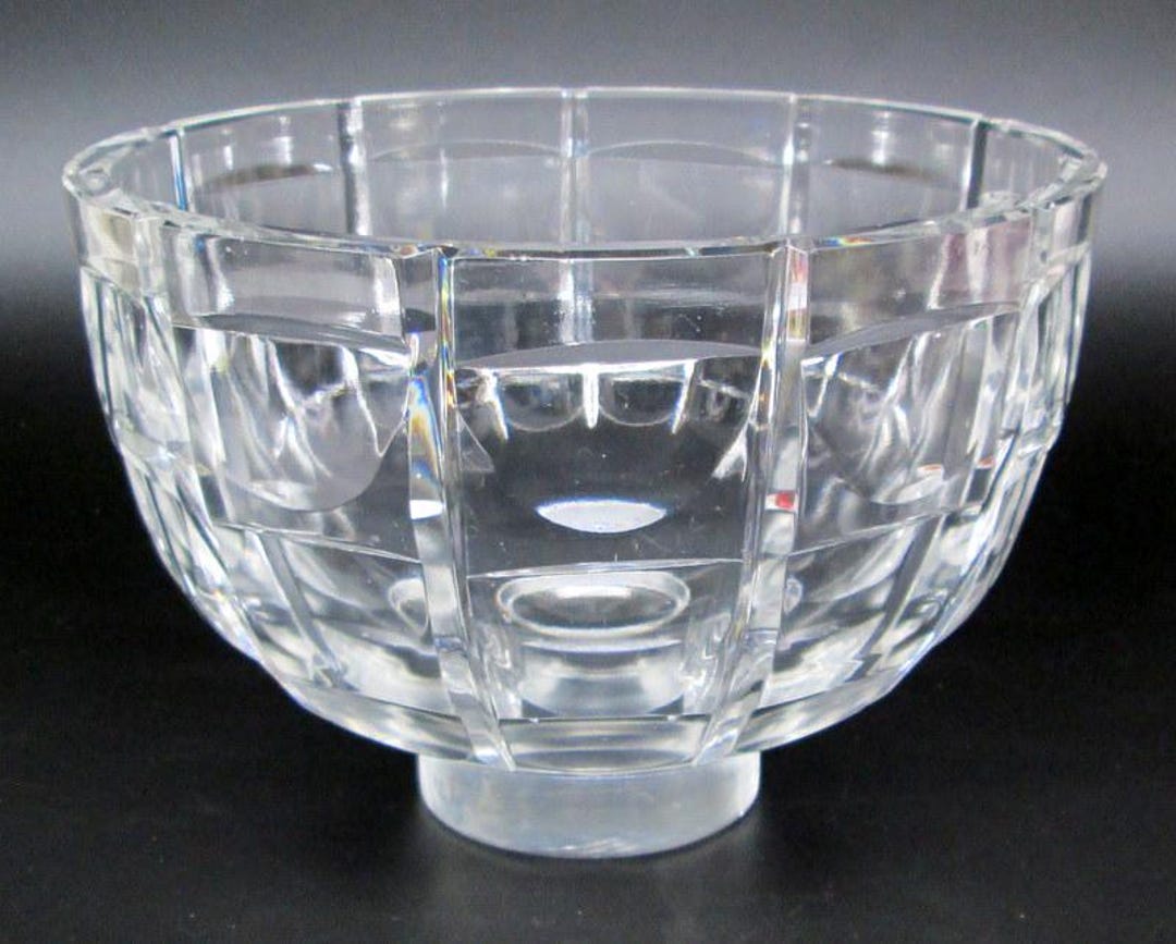 Orrefors Thousand Windows / Simon Gate Glass Bowl , Clear Glass Some ...