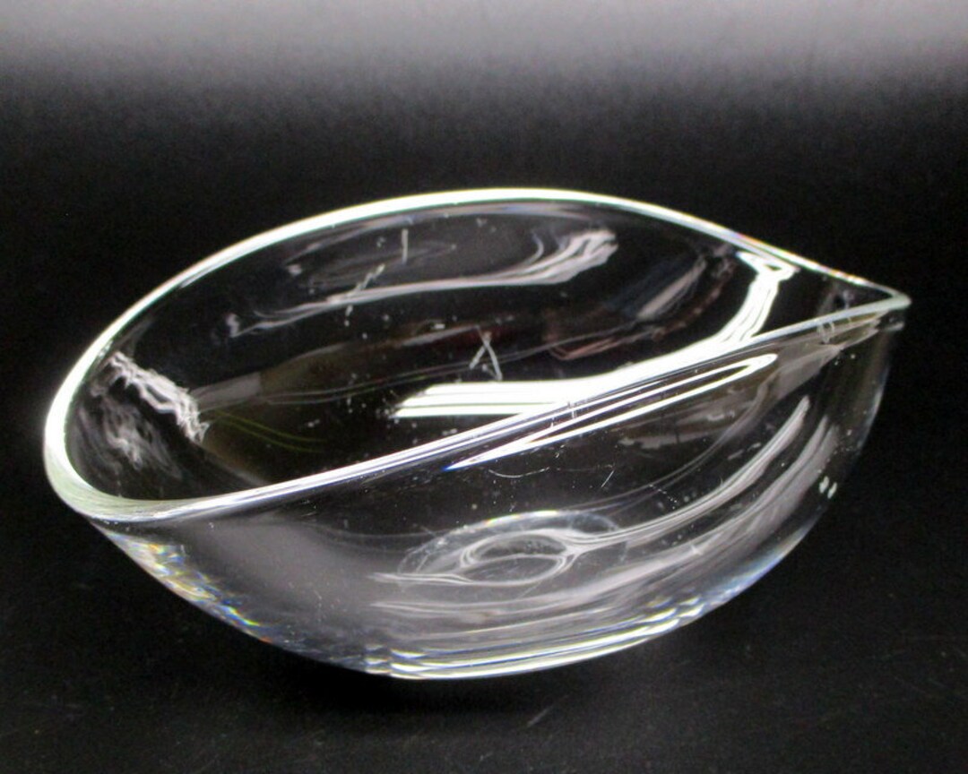 Steuben Glass Bowl Signed With Etched Mark , Shows Wear 2353 - Etsy