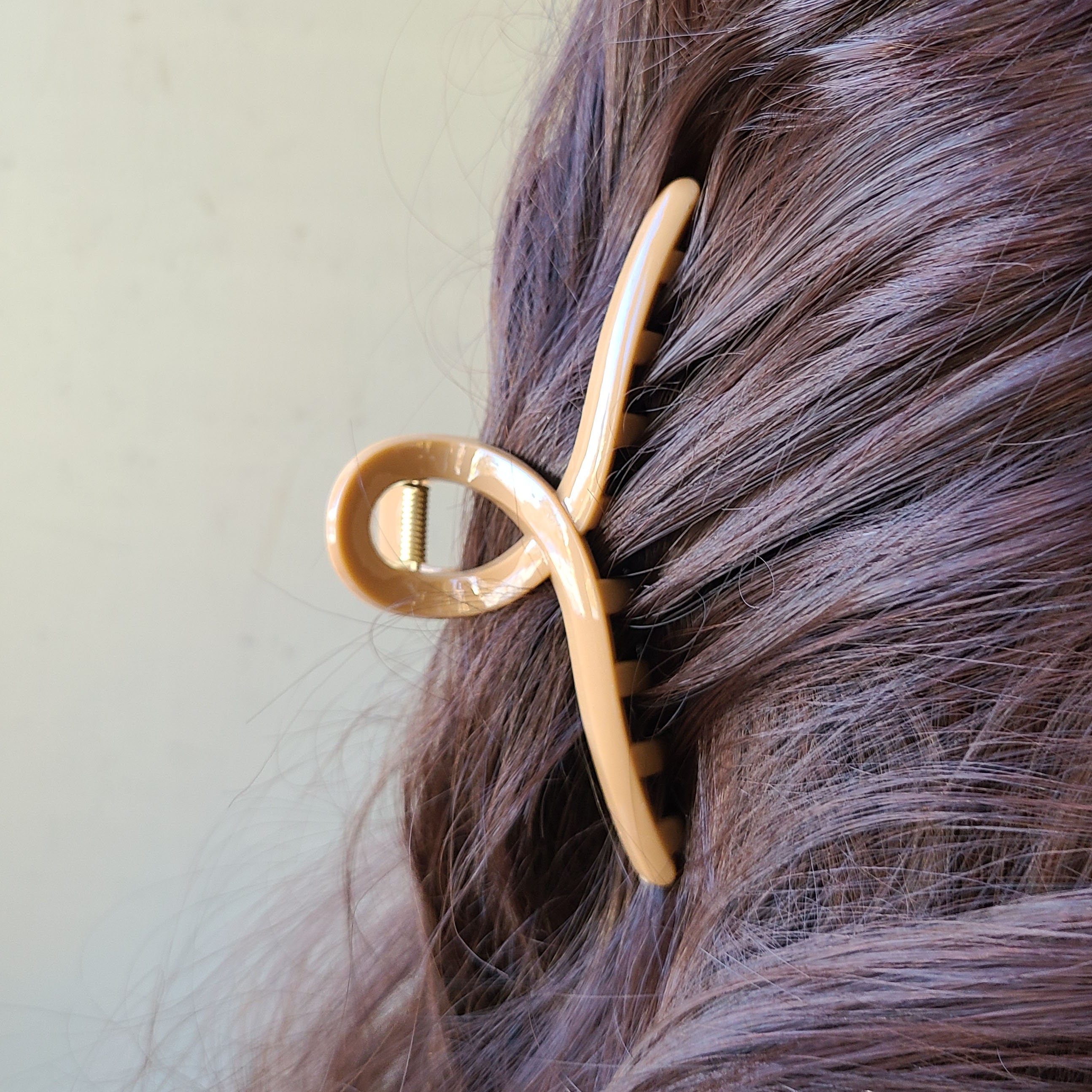 Metal hair claw clip half moon shell cross hair clamp hair | Etsy