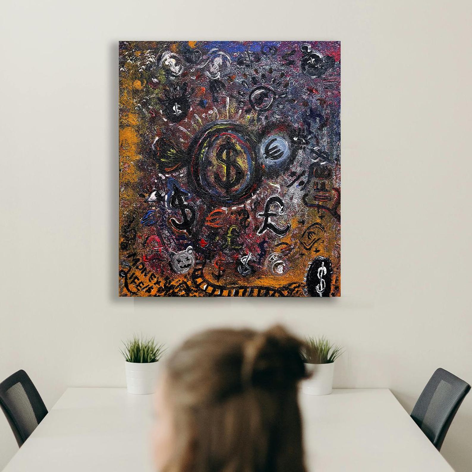 Money is Life Painting, Doodle Painting, Money Painting, Money Abstract ...