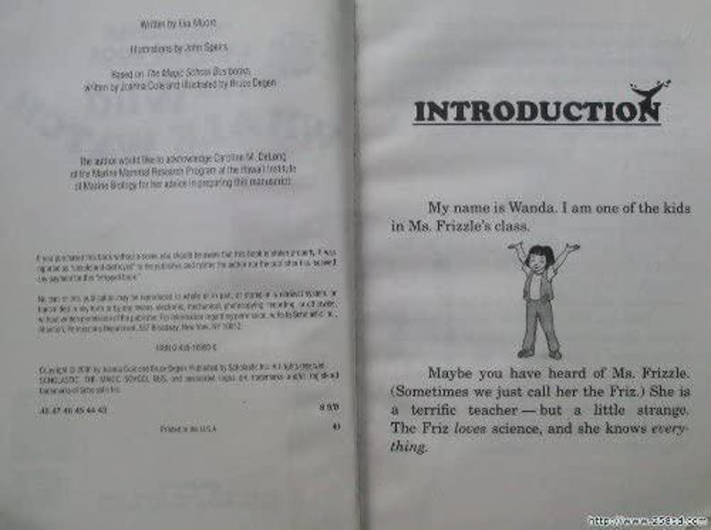 The Wild Whale Watch (the Magic School Bus Chapter Book, No. 3) - Etsy