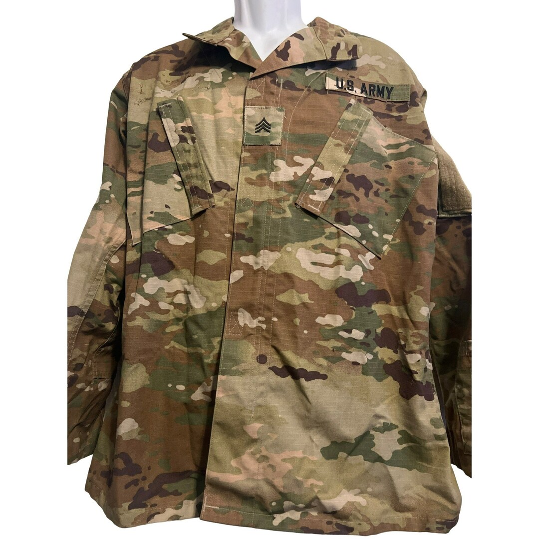 US Military Scorpion OCP Multicam Combat Jacket Size Med Long - Etsy