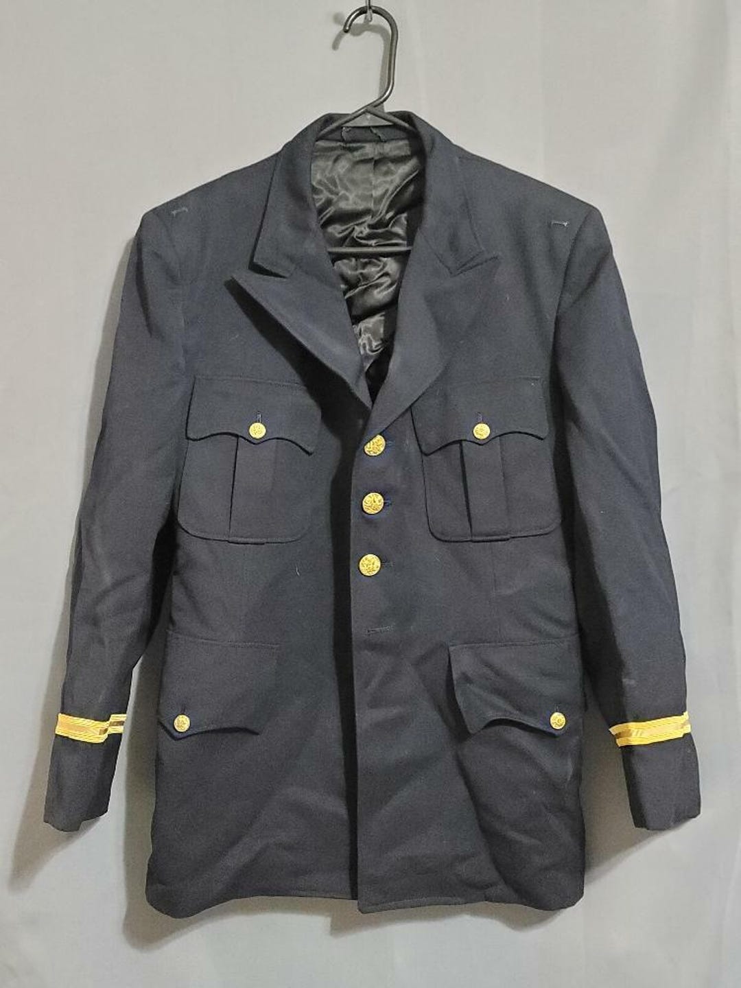 ASU Coat Mens Service Jacket Dress Army Black Size: 31 Regular 10v - Etsy