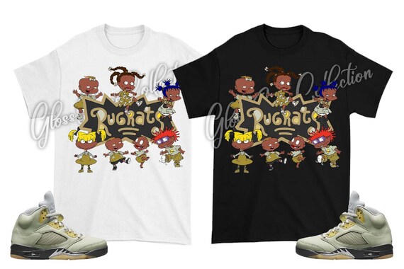 Design Rugrats 90s Kids Melanin 2D T-shirt Air Jordan 5 - Etsy