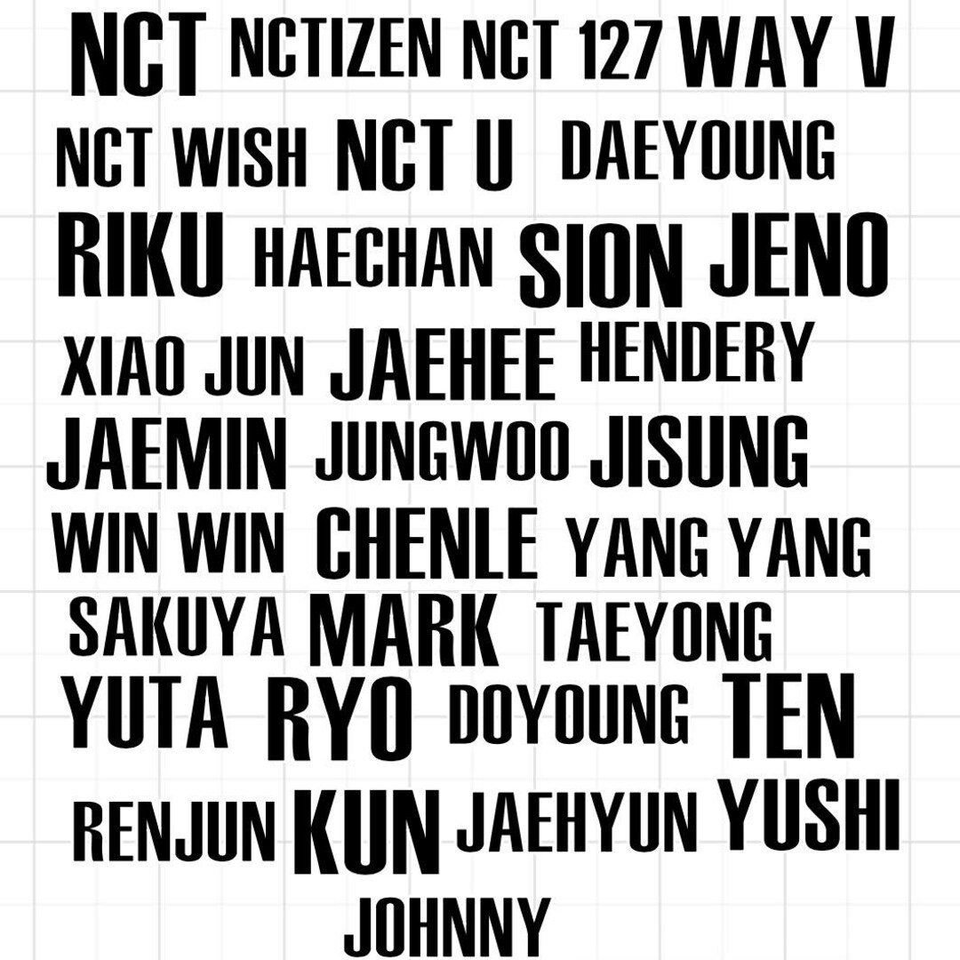 NCT Lightstick Decals - Etsy