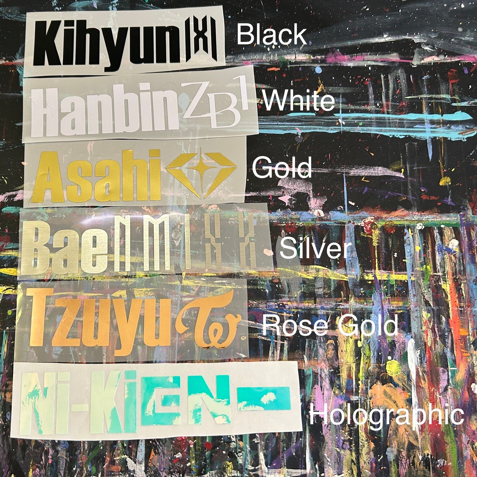 Kpop Boy Group Bias Decals - Etsy