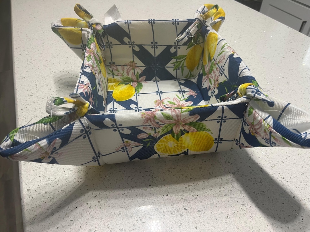 Italian Tile Bread Basket Made in Italy - Etsy