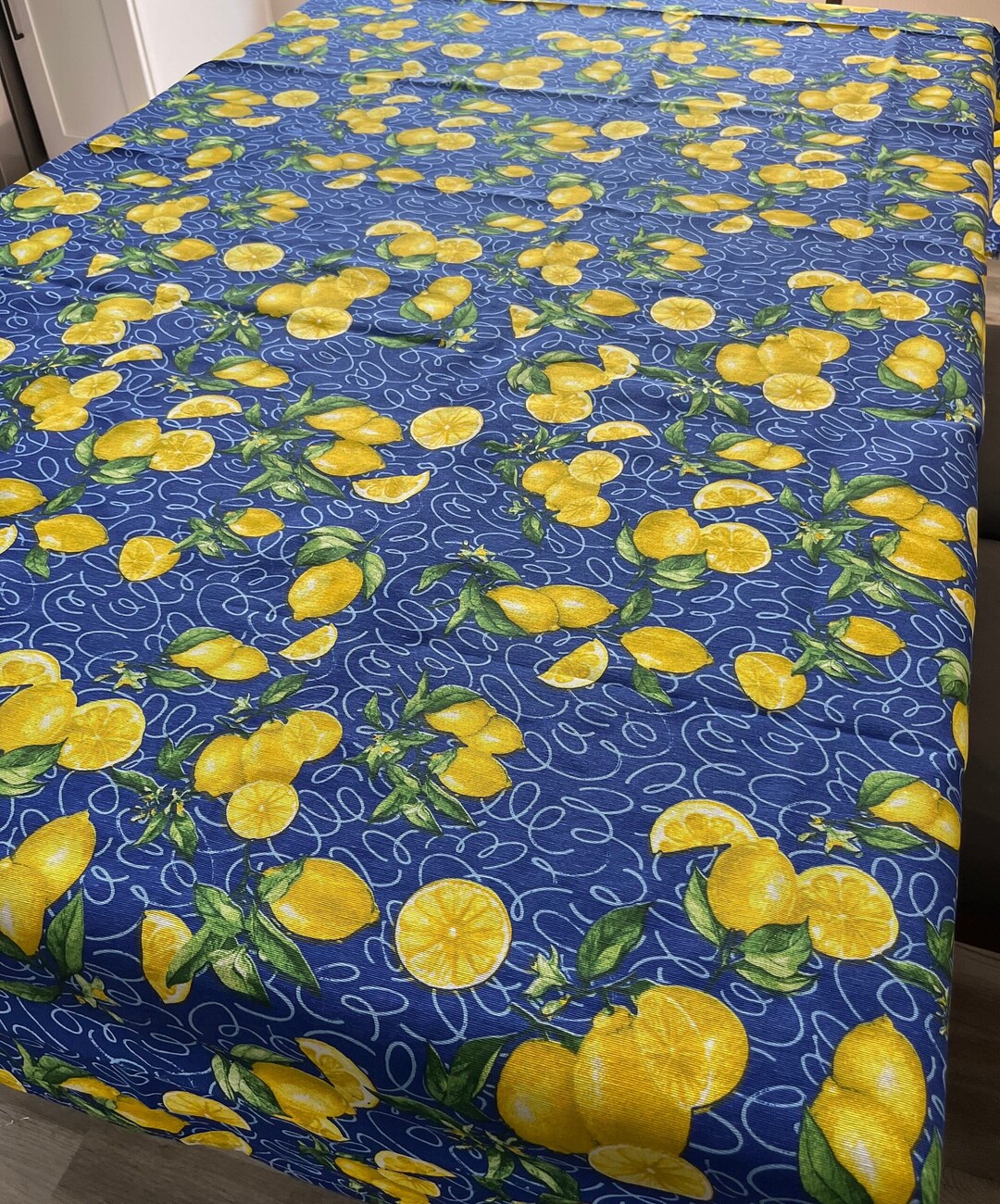 Lemon Tablecloth Cotton Linens Made in Italy Tablecloths From Italy ...