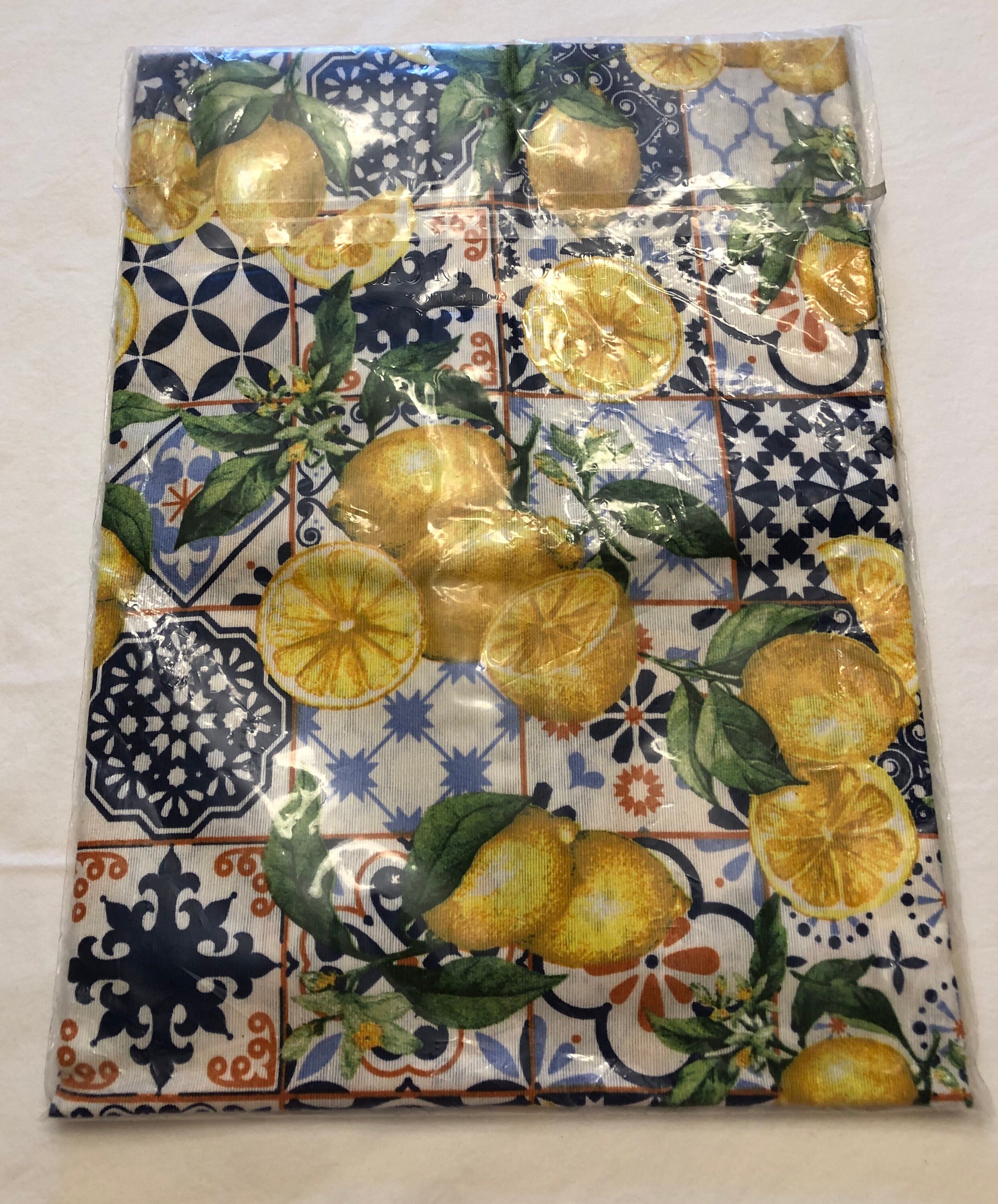 Lemon Tablecloth Made in Italy | Etsy
