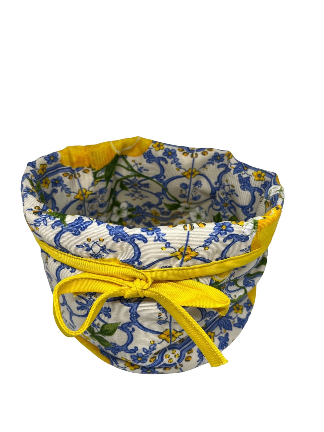Italian Tile Bread Basket Made in Italy 100% Cotton - Etsy