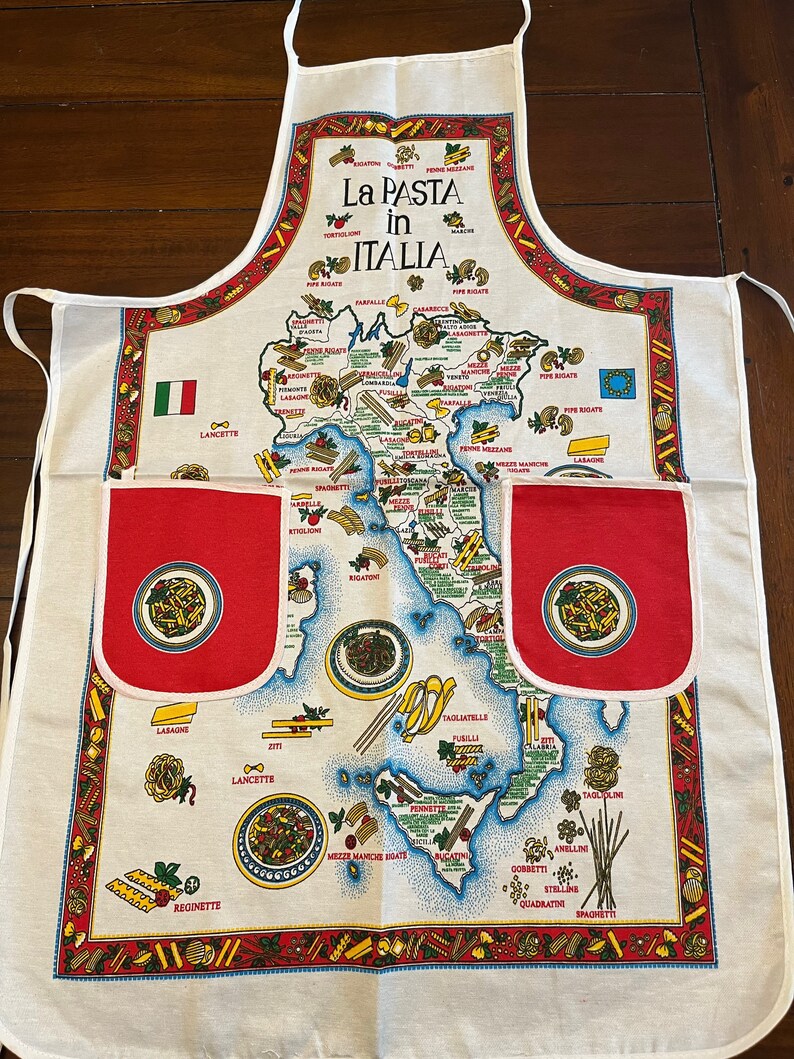 Pasta Apron Italian Pasta Apron Pasta in Italy Pasta - Etsy