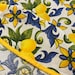 Lemon Round Tablecloth Made in Italy - Etsy