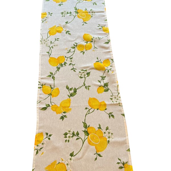 Italian Lemon Table Runner - Etsy