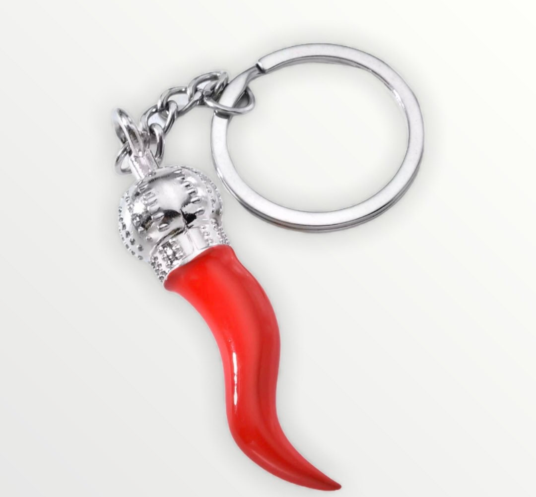 Italian Horn Keychain Cornetto Napoletano Malocchio - Etsy