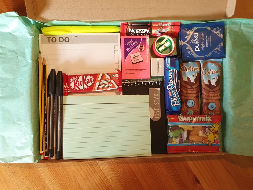 Exam Revision Treat Box, GCSE, A Level, University, Exam Stress, Exam ...