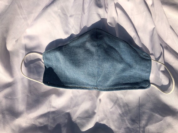 Denim Face Mask - Etsy