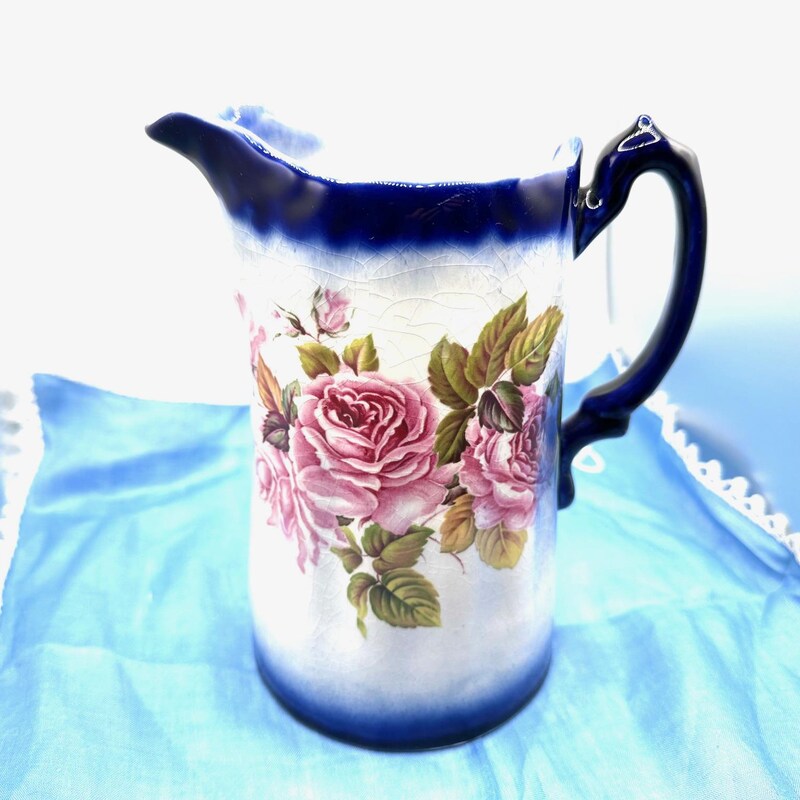 Flow Blue Pitcher - Etsy