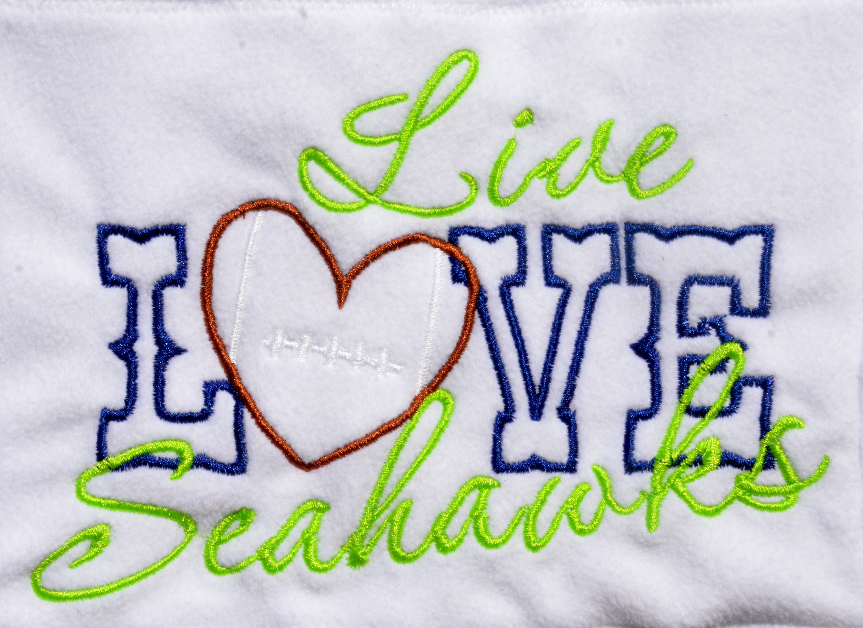 Run Seahawk Run, Seahawk Baby Quilt, Baby Blanket, Football, Sports ...