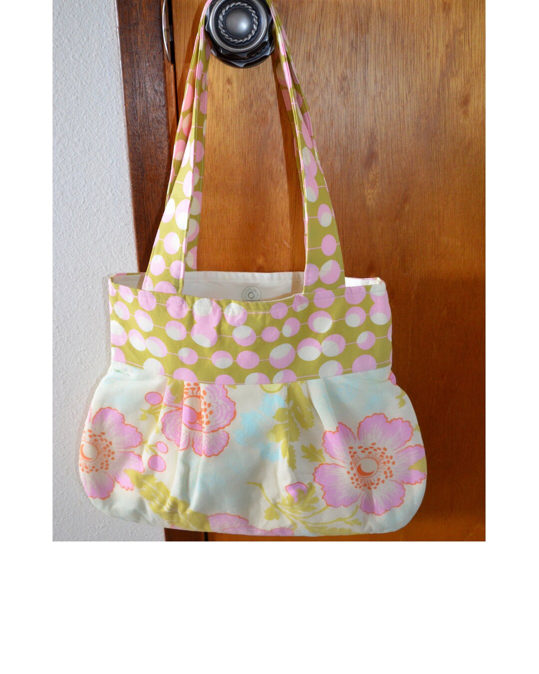 Handmade Amy Butler Purse, Bag. Fresh Poppies Cotton Fabric. - Etsy