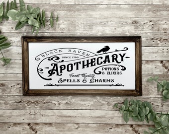 Halloween Apothecary Sign - Etsy