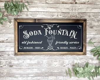 Soda Fountain Sign - Etsy