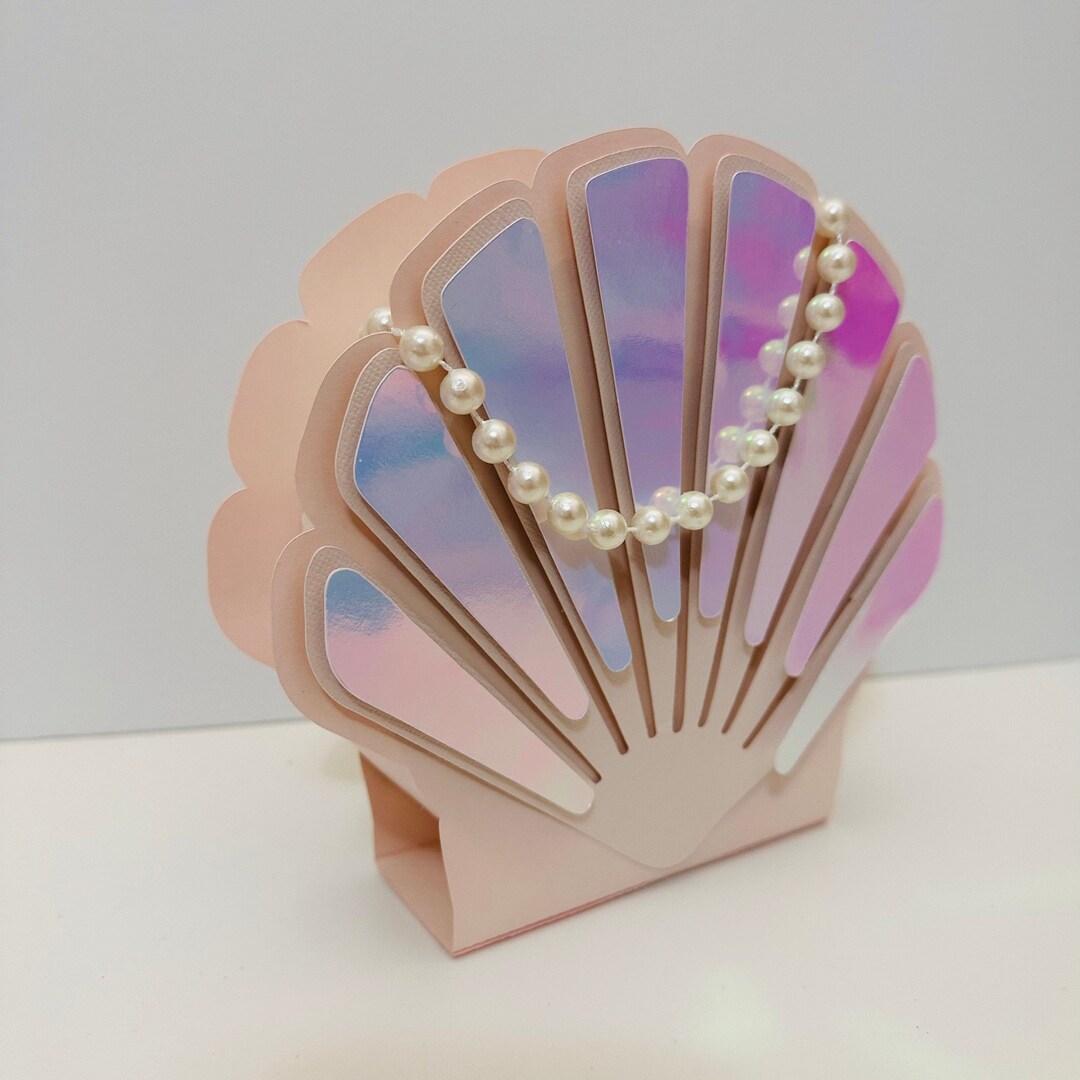 Shell Purse, Candy Bag, Favor Box, Seashell Box, Under the Sea Theme ...