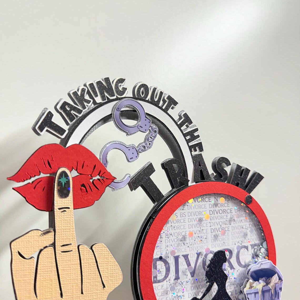 Divorce Caketopper Take Out the Trash Finally Divorce Cake Decor for ...
