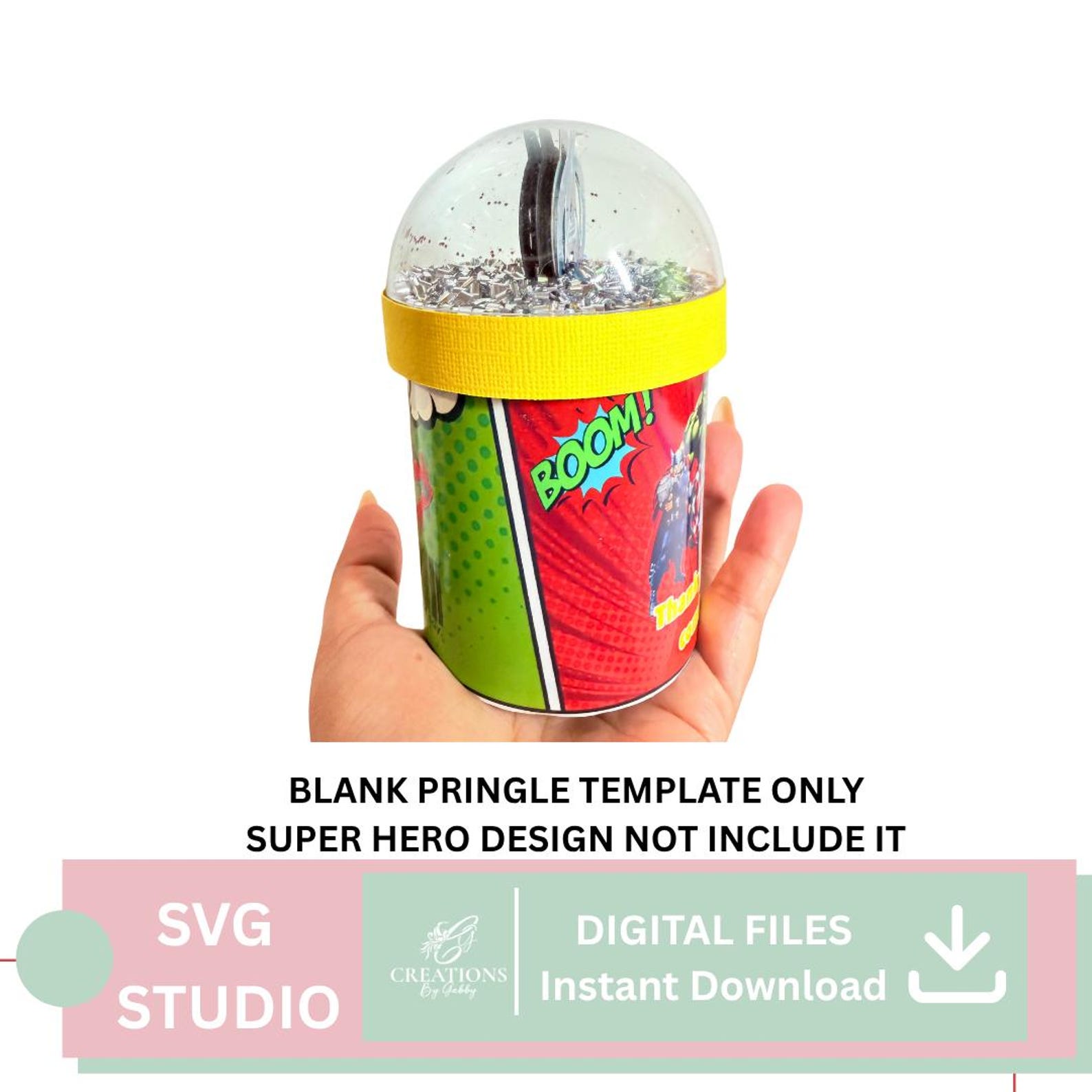 Pringle Shaker Dome Template, Pringle SVG, Shaker Pringle, Cricut SVG ...