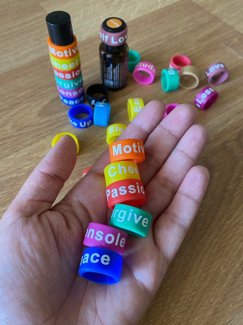 Essential Oils Silicone Label , Roll on Label, Silicone, Silicone Bands ...