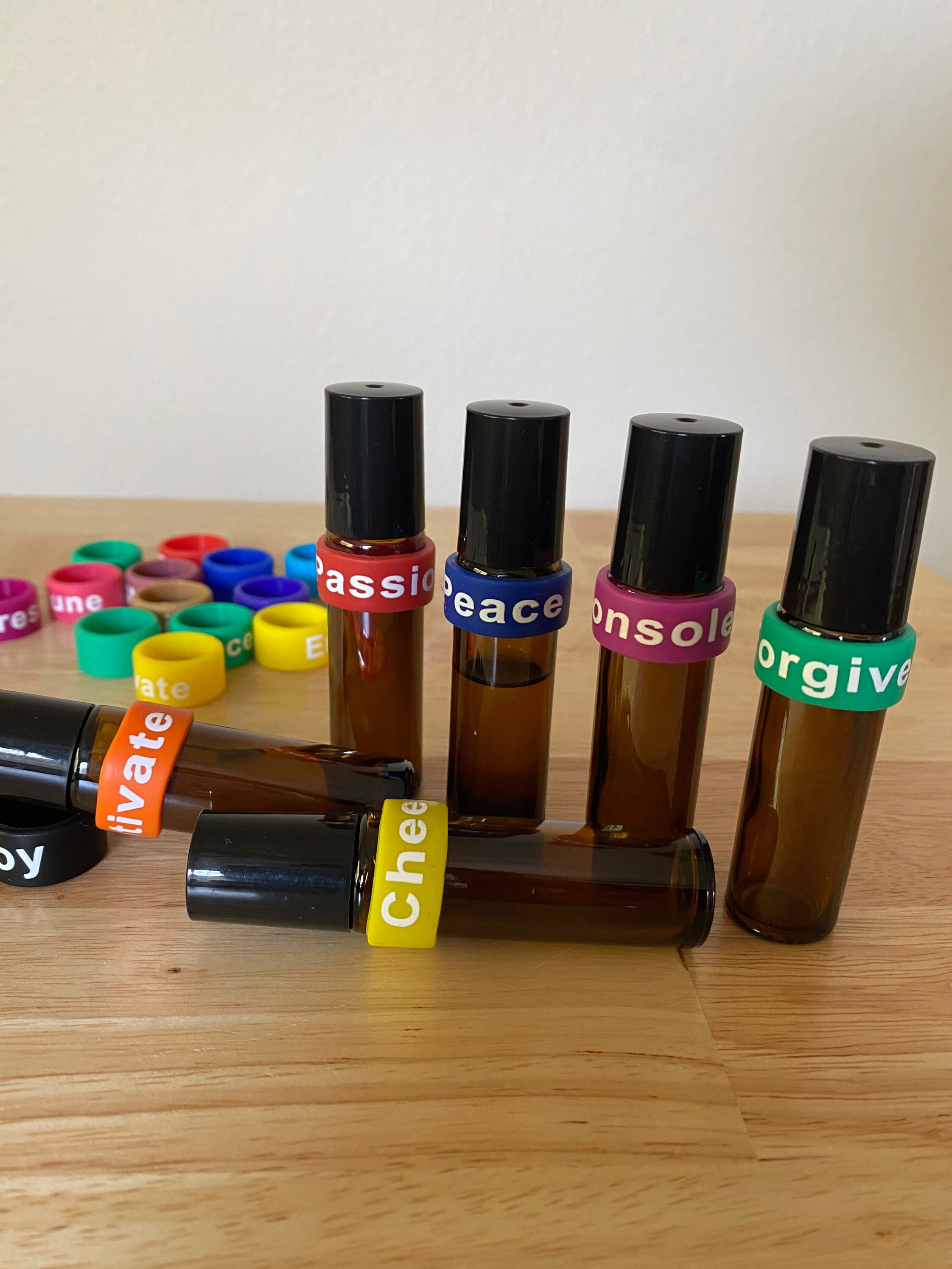 Essential Oils Silicone Label , Roll on Label, Silicone, Silicone Bands ...