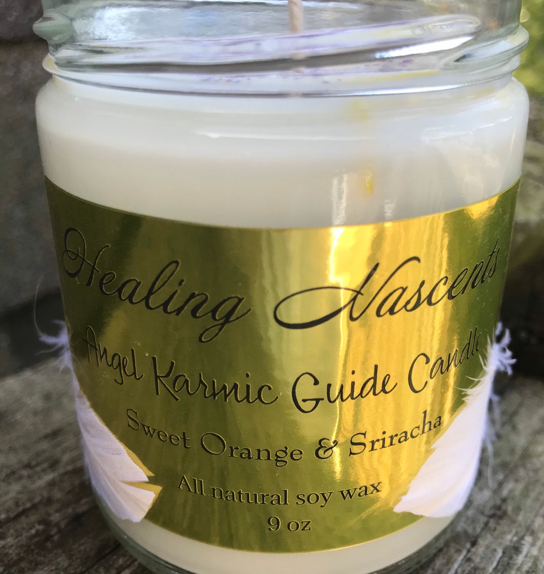 Angel Karma Guide Candle sweet Orange & Sriracha Fragrance - Etsy