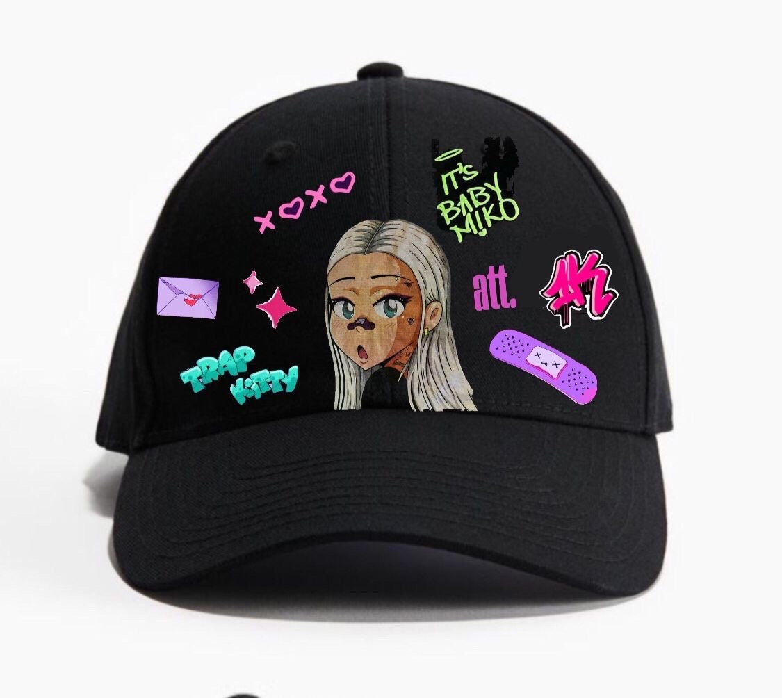 Young Miko Custom Cap Hat. Hand Painted - Etsy