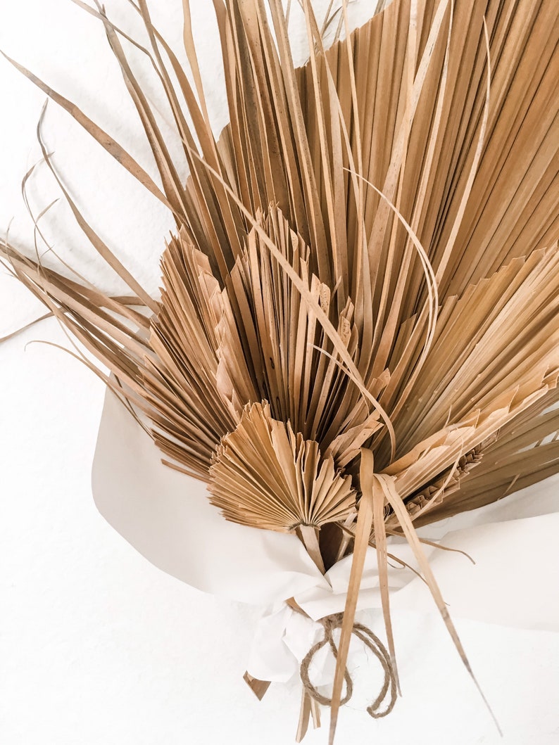 Dried Palm Frond Bouquet - Etsy