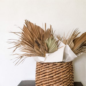 Dried Palm Frond Bouquet - Etsy