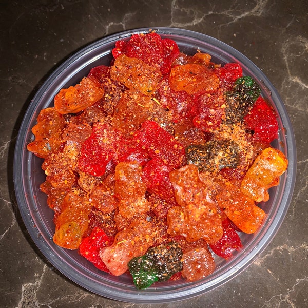 Gummy Bear With Chamoy and Tajin - Etsy