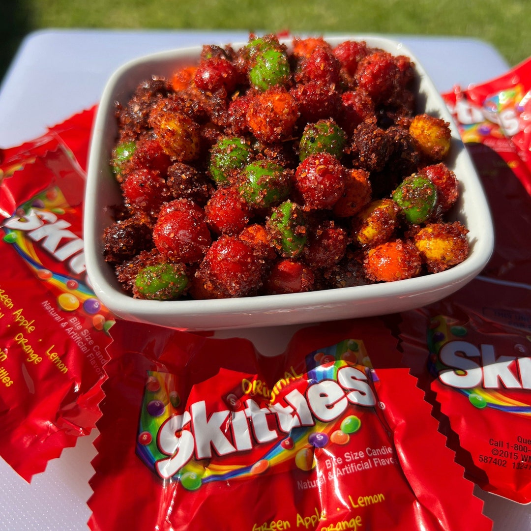Chamoy Chile Skittles- Chamoy Candy, Tajin Candy, Chile Candy, Mexican ...