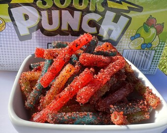 Sour Punch Straws With Chamoy and Tajin - Etsy