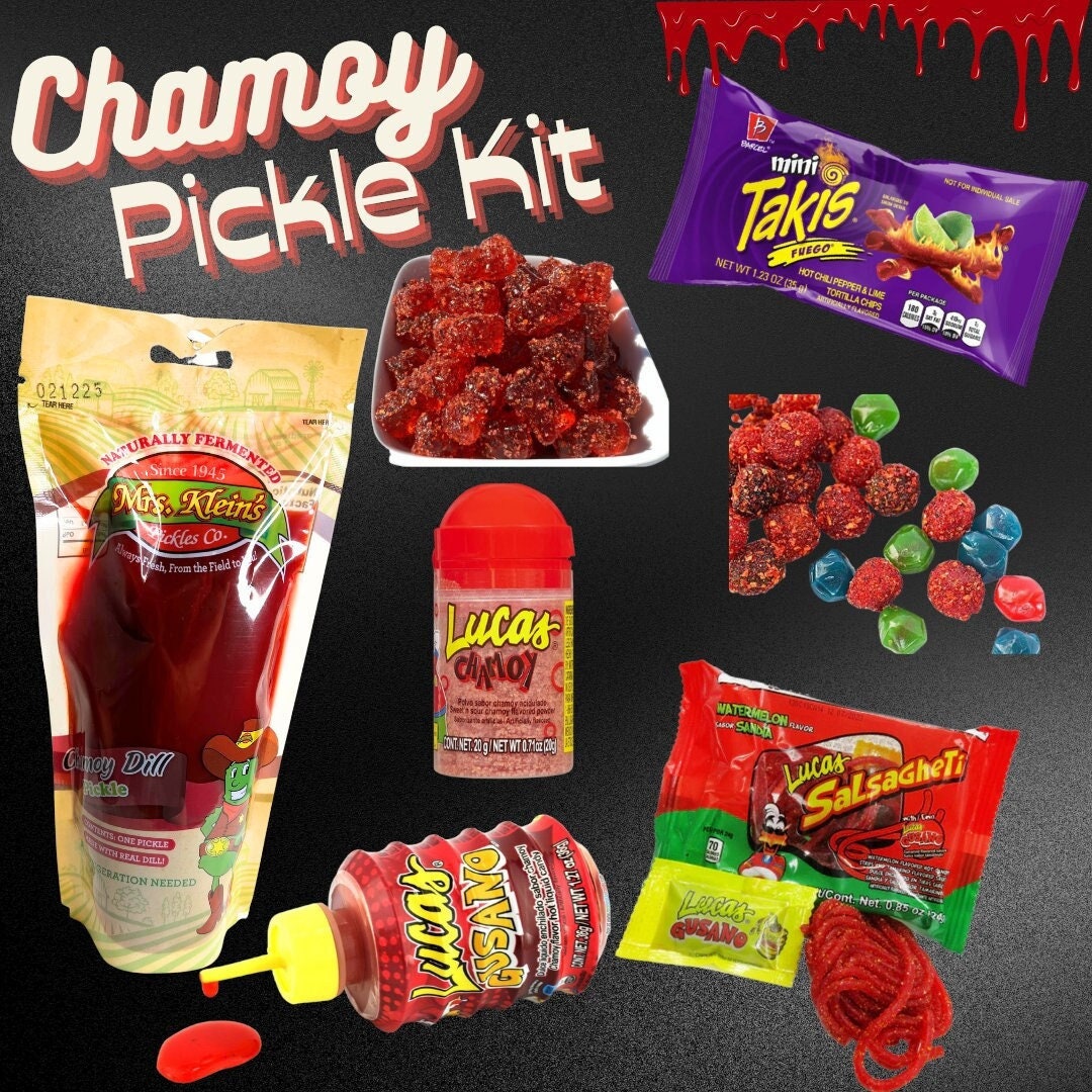 Chamoy Pickle Kit Sour Chamoy Pickle Kit Chamoy Tajin - Etsy
