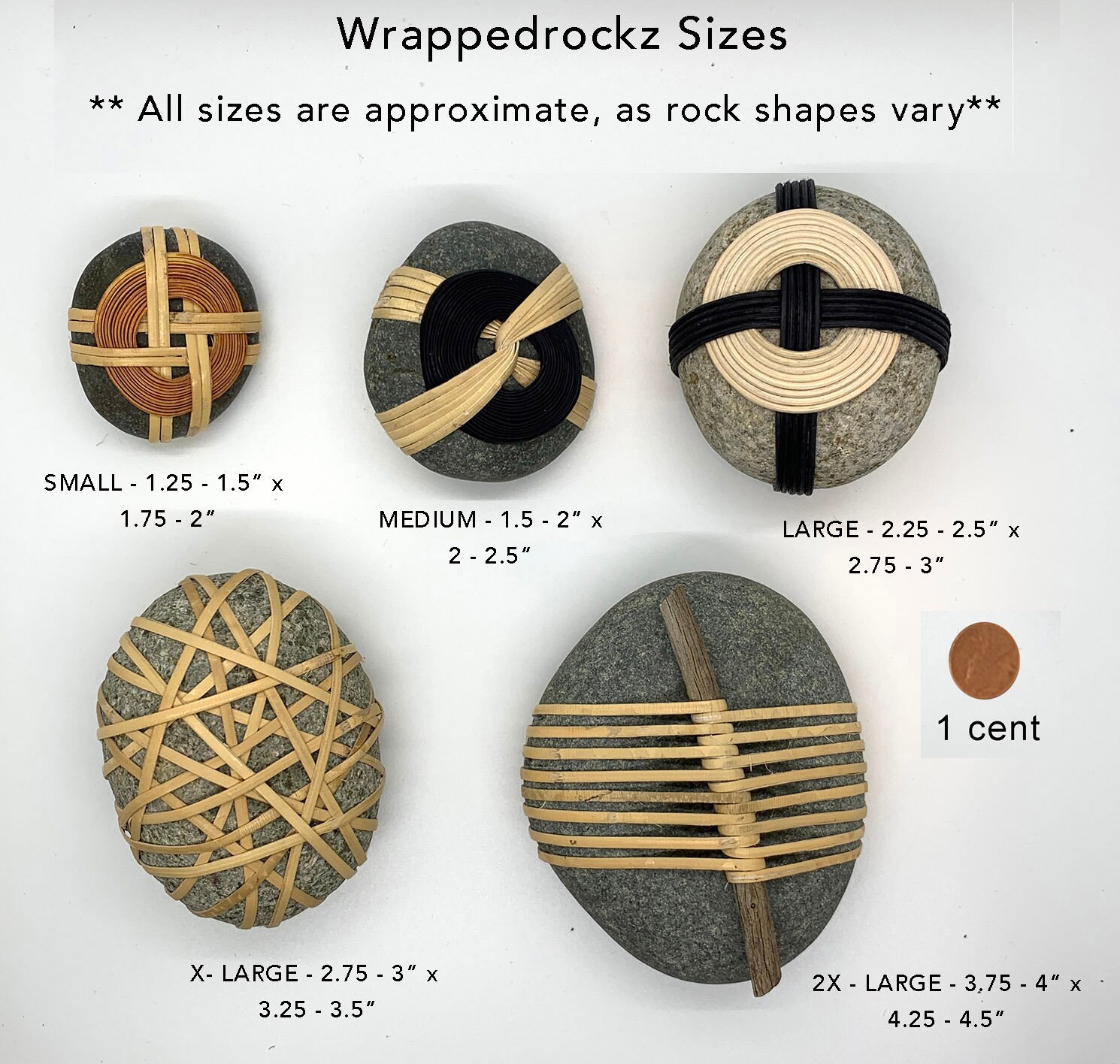 Wrapped Rock Collection: Curated Zen Decor Gift Set - Etsy