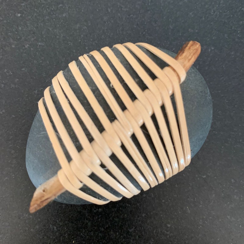 Cane Wrapped Rocks - Etsy