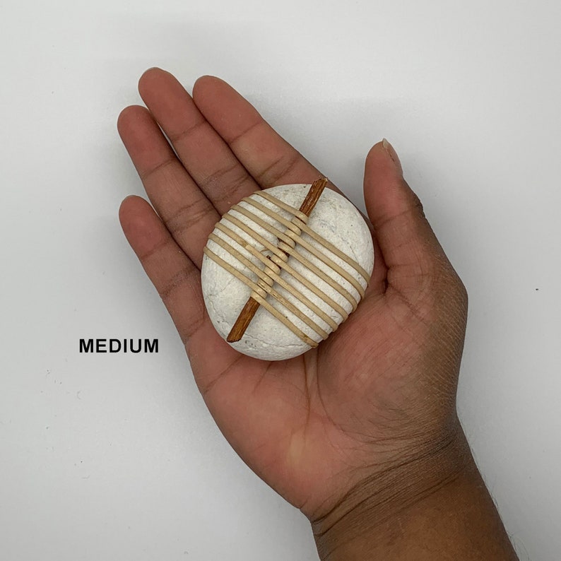 Natural Rock Wrapped With Stick - Zen Gift, Office Desk Table Accessory ...